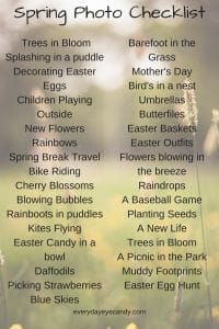 Spring Photo Checklist ( FREE DOWNLOAD) - Everyday Eyecandy
