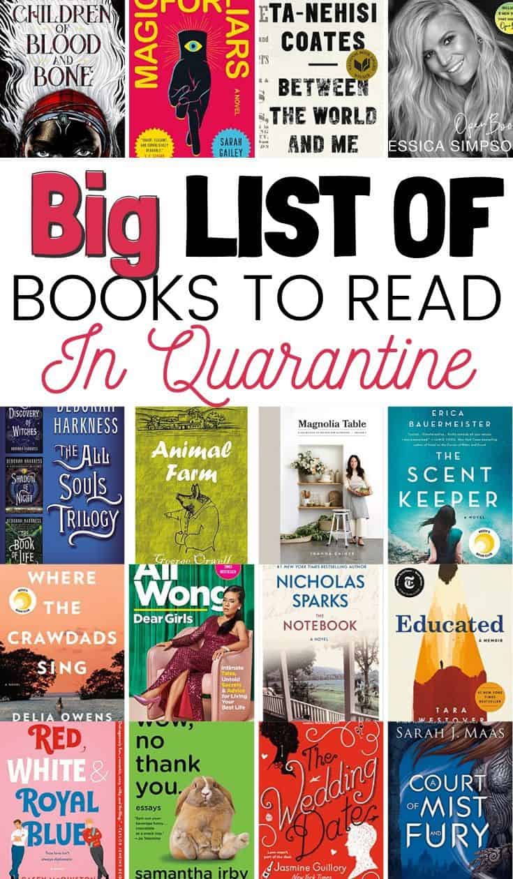 40 Books to Read While Social Distancing- Everyday Eyecandy