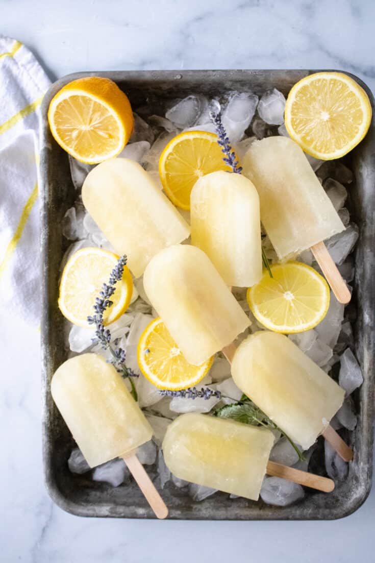 Lavender Lemonade Popsicles - Everyday Eyecandy